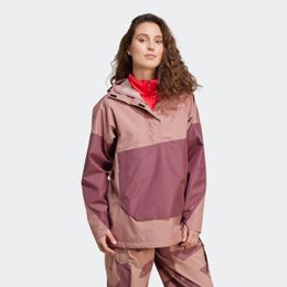 Outdoorjacke adidas terrex "W XP 2.5 ANORAK", Damen, Gr. XS, rosa (warm clay), Obermaterial: 100% Polyester, Jacken Outdoorjacke