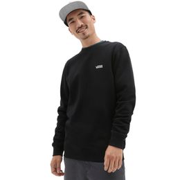 Sweatshirt Vans "LEFT CHEST CREW", Herren, Gr. M, schwarz, Obermaterial: 70% Baumwolle, 30% Polyester, Sweatshirts Sweatshirt