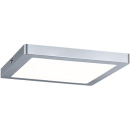 Paulmann LED Panel "Atria eckig 220x220mm 14W 2.700K", grau (chromfarben), 1, H: 2cm, 1 Stk., Leuchten, Atria eckig 220x220mm 14W 2.700K, LED Panel