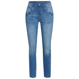 Gina Damen Slim-Jeans mit Used-Waschung
