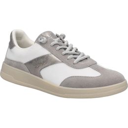 Sneaker Josef Seibel "Jade 02, grau-multi", Damen, Gr. 41, grau (grau, multi), Obermaterial: 80% Rindsleder Leather cow. 20% Textilmaterial TEXMAT., Schuhe Sneaker