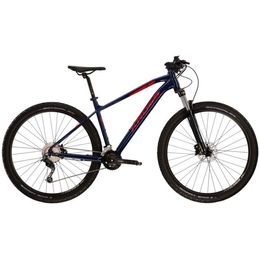 Mountainbike KROSS "KROSS MTB Hardtail Level 2.0 29" blau 18 G&auml;nge" Gr. 56, blau (blau, schwarz), Fahrr&auml;der, Herren, 56cm, 29 Zoll (73,66cm) hinten: 29 Zoll (73,66cm), Mountainbike