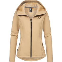 Kapuzensweatjacke Ragwear "Sweatjacke Lyshka", Damen, Gr. XXL, grau (taupe), Obermaterial: 95% Polyester PES. 5% Elasthan EL. Futter: 95% Polyester PES. 5% Elasthan EL., Sweatjacken Kapuzensweatjacke