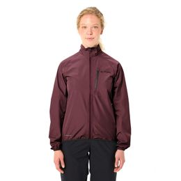 Fahrradjacke Vaude "WOMEN'S DROP JACKET III", Damen, Gr. 44, schwarz oak, Obermaterial: 100% Polyester, Jacken Fahrradjacke, atmungsaktiv, wasserdicht mit 10000 mm Wassers&auml;ule, &Uuml;bergangsjacke