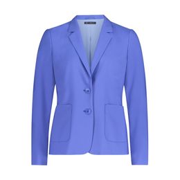 Jackenblazer Betty Barclay "Blazer-Jacke langarm", Damen, Gr. 38, blau (adria blau), Obermaterial: 86% Polyester PES. 14% Elasthan EL., Blazer Jackenblazer