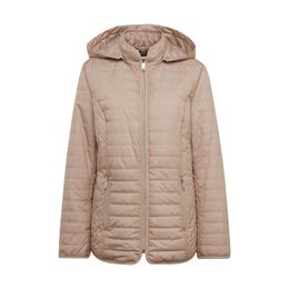 Steppjacke GOLDNER "Leicht strukturierte Outdoorjacke", Damen, Gr. 40, beige (hellbeige), Obermaterial: 100% Polyester PES., figurumspielend, Sonstiges, Jacken Steppjacke, Sportive Steppjacke mit leichter Wattierung