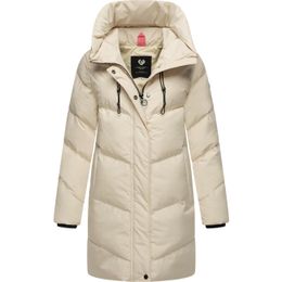 Kurzmantel Ragwear "Kurzmantel Avelin", Damen, Gr. S, beige (ecru), Obermaterial: 100% Polyester PES. Obermaterial: Futter: 100% Polyester PES. 100% Polyester PES., M&auml;ntel Kurzmantel