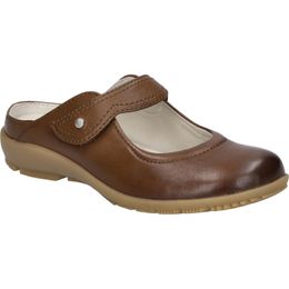 Slipper Josef Seibel "Charlotte 04, cognac", Damen, Gr. 41, braun (cognac), Obermaterial: 100% Rindsleder Leather cow., Schuhe Slipper