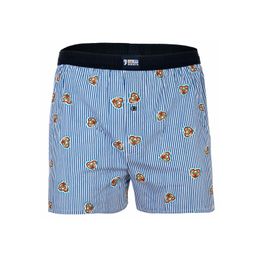 Webboxer Happy Shorts "Web-Boxershorts 1er Pack", Herren, Gr. L, bunt (gingerbread heart), Obermaterial: 100% Baumwolle CO., Unterhosen Webboxer