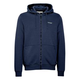 Kapuzensweatjacke Blend "Kapuzensweatshirtjac BHPepe", Herren, Gr. M, blau (marineblaus), Obermaterial: 60% Baumwolle CO. 40% Polyester PES., Sweatjacken Kapuzensweatjacke