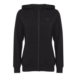 Sweatjacke North Bend "Sweatjacke NBBrenta", Damen, Gr. 36, schwarz, Obermaterial: 66% Viskose CV. 30% Polyester PES. 4% Elasthan EL., Sweatjacken Sweatjacke