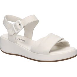 Sandale Josef Seibel "Eve 02, weiss", Damen, Gr. 38, wei&szlig;, Obermaterial: 100% Rindsleder Leather cow., Schuhe Sandale