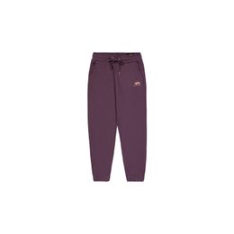 Jogginghose Alpha Industries "Basic Jogger SL W", Damen, Gr. XS, Normalgr&ouml;&szlig;en, lila (plum), Obermaterial: 80% Baumwolle, 20% Polyester, Hosen Jogginghose