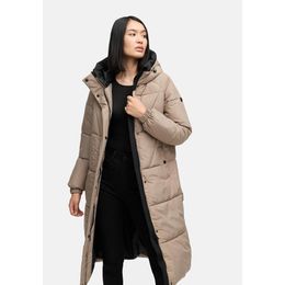 Winterjacke Marikoo "Marikoo Yaskaa Damen Herbst Winter Parka Jacke N112", Damen, Gr. L, grau (taupe grau), Obermaterial: 100% Polyester PES., Jacken Winterjacke