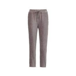 2-in-1-Hose GOLDNER "Kurzgr&ouml;&szlig;e L&auml;ssige Casualhose SARA mit Tunnelzug", Damen, Gr. 27, K-Gr, beige (taupe), Obermaterial: 70% Baumwolle CO. 25% Polyester PES. 5% Elasthan EL., Hosen 2-in-1-Hose