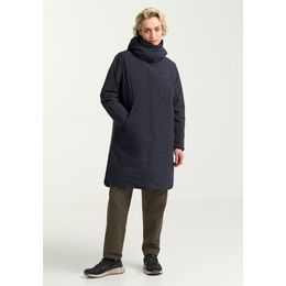 Funktionsmantel Jack Wolfskin "FROST HAVEN COAT W", Damen, Gr. XXL (48), schwarznavy, Obermaterial: 100% Polyester. F&uuml;llung: 100% Polyester. Futter: 100% Polyester, M&auml;ntel Funktionsmantel