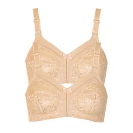 B&uuml;gelloser BH LISCA "2er Pack BH ohne B&uuml;gel Sabina", Damen, Gr. 110, Cup B, beige, Obermaterial: 85% Polyamid PA. 15% Elasthan EL., BHs B&uuml;gelloser BH