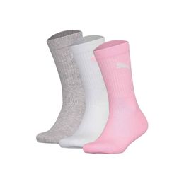 Kurzsocken Puma "Socken 3er Pack", M&auml;dchen, Gr. 35-38, pink (rosa), Obermaterial: 73% Baumwolle CO. 26% Polyamid PA. 1% Elasthan EL., Socken Kurzsocken