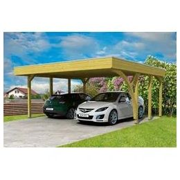 Skan Holz Doppelcarport SKANHOLZ "Friesland 7", braun, B/H/T: 201cm x, Carports