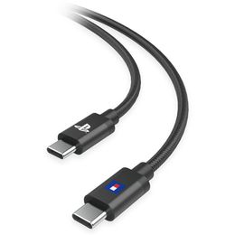 HORI USB-Kabel "USB-C Ladekabel Play f&uuml;r DualSense Controller (3m)", schwarz, 300cmcm, 60 kW, Kabel, Offiziell von Sony lizenziert, USB-Kabel