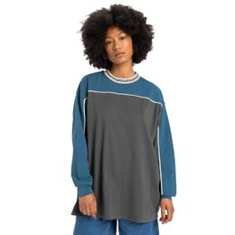 Funktionstop Quiksilver "Global Heat", Damen, Gr. M, grau (schwarz shadow), Obermaterial: 100% Walkfrottier;, Tops Funktionstop