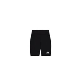 Bikerhose Alpha Industries "Basic Bike Shorts SL W", Damen, Gr. XS, Normalgr&ouml;&szlig;en, schwarz, Obermaterial: 95% Baumwolle, 5% Elastan, Hosen Bikerhose