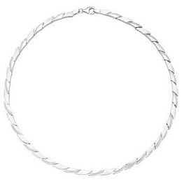 Collier Jobo, silber (silber 925), Halsketten, Herren, Silber 925 (Sterlingsilber), L: 45, Collier, 925 Silber mit 210 Zirkonia 45 cm
