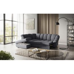 Ecksofa COTTA "Mado, Breite 260 cm", lava, B:260cm H:88cm T:104cm, 100% POLYESTER (PES), Sofas, Ecksofa, verschiedene Sofas individuell kombinierbar