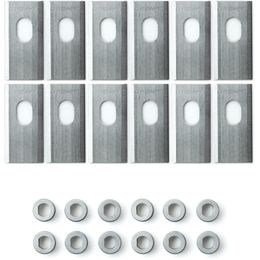 DREAME M&auml;hrobotermesser "Mower A1 Klingenset (12er Pack)", silber, B:18,5cm H:29,7cm L:31,8cm, Messerklingen, passend f&uuml;r M&auml;hroboter A1, M&auml;hrobotermesser