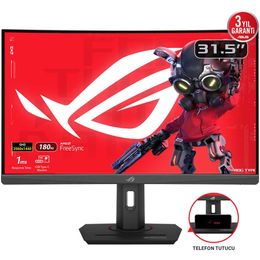 ASUS Curved-Gaming-Monitor "XG32WCS", Energieeffizienz: F, schwarz, B:70,8cm H:42,5cm T:10,8cm, Monitore, Curved-Gaming-Monitor