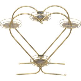 Blumentisch, gold (goldfarben, goldfarben), B:75cm H:64cm T:22cm, HOFMANN LIVING AND MORE, Tische, Blumentisch