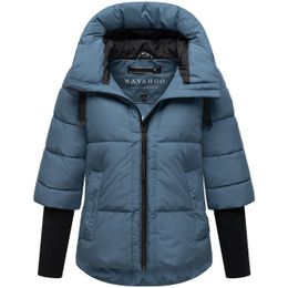 Steppjacke Navahoo "Steppjacke Lotusherz XIV", Damen, Gr. S, blau (dusty blau), Obermaterial: 100% Polyester PES. Obermaterial: Futter: 100% Polyester PES. 100% Polyester PES., Jacken Steppjacke