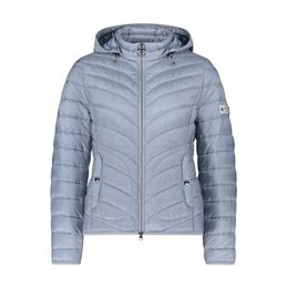 Outdoorjacke Betty Barclay "Outdoorjacke mit abnehmbarer Kapuze", Damen, Gr. 48, blau (faded blau), Obermaterial: 100% Polyamid PA., Jacken Outdoorjacke