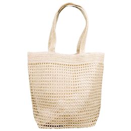 Strandtasche Capelli New York, Damen, Gr. B/H/T: 44cm, natural, Obermaterial: 100% Papier, Taschen Strandtasche