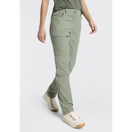 Zip-off-Hose CMP, Damen, Gr. 42, N-Gr, avocado, Obermaterial: 90% Polyamid, 10% Elasthan, Hosen Zip-off-Hose, sportlicher Stil, f&uuml;r Wandern, aus Polyamid und Elasthan