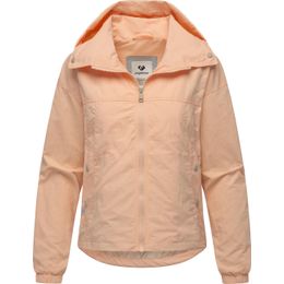 Outdoorjacke Ragwear "&Uuml;bergangsjacke Cerys", Damen, Gr. XS, orange (light peach), Obermaterial: 100% Nylon NY. Obermaterial: Futter: 100% Polyester PES., Jacken Outdoorjacke