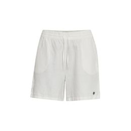 Bermudas oxmo "Bermuda OXAlgea", Damen, Gr. 42, N-Gr, wei&szlig; (sanftes wei&szlig;), Obermaterial: 55% Leinen LI. 45% Viskose CV., Hosen Bermudas