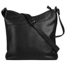 Henkeltasche SZUNA, Damen, Gr. B/H/T: 31cm x 31cm x 8cm onesize, schwarz, Leder, gemustert, Taschen, echt Leder