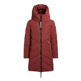 Wintermantel Khujo "Wintermantel Darka2-YM", Damen, Gr. XXL, rot (dunkelrot), Obermaterial: 100% Polyester PES. Obermaterial: Futter: 100% Nylon NY. 100% Polyester PES., M&auml;ntel Wintermantel