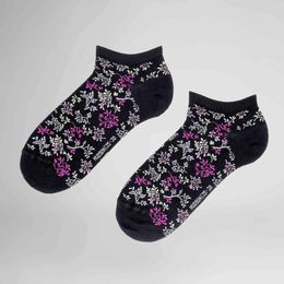 Sneakersocken Hudson "Sneaker Bud", Damen, Gr. 35-38, schwarz (schwarz 0005), Obermaterial: 87% Baumwolle CO. 10% Polyamid PA. 3% Elasthan EL., Socken Sneakersocken