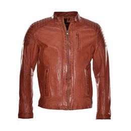 Bikerjacke JCC "Lederjacke 31020346", Herren, Gr. 58, rot (oxy fire), Obermaterial: 100% Lammnappaleder LANA. Futter: 100% Baumwolle CO., Jacken Bikerjacke