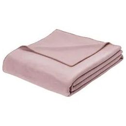Wohndecke Estella "Trevi", rosa (altrosa), B:160cm L:200cm, Baumwolle, Mischgewebe, Polyester, Wohndecken, Wohndecke, mit H&auml;keleinfassung, Kuscheldecke