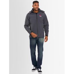 Softshelljacke Arctic Seven "Arctic Seven Herren Softshell Jacke AS087", Herren, Gr. L, grau (dunkelgrau), Obermaterial: 96% Polyester PES. 4% Elasthan EL., Jacken Softshelljacke