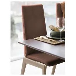 Polsterstuhl stressless "Laurel", braun (copper paloma, walnuss), B:57cm H:105cm T:60cm, Leder PALOMA: PALOMA ist ein durchgef&auml;rbtes Semianilin-M&ouml;belleder mit nat&uuml;rlicher Narbung., St&uuml;hle, Polsterstuhl, High Back, Gr&ouml;&szlig;e M, mit abgerundeten Beinen in Walnuss