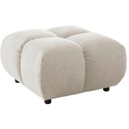 Polsterhocker Home Affaire "Cozy Bubble, mit eleganter Steppung, weich gepolstert, 73x73 cm", nature, B:73cm H:41cm T:73cm, 100% Polyester, Hocker, Polsterhocker, passend zum Sofa und dem drehbaren Sessel der Graceland-Serie