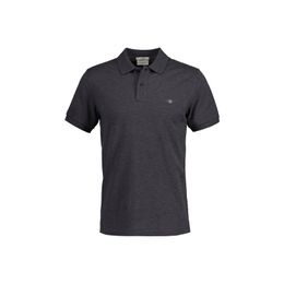 Poloshirt Gant "Poloshirt Slim Shield Pique Polo 1er Pack", Herren, Gr. XXL, grau (anthrazit), Obermaterial: 100% Baumwolle CO., Shirts Poloshirt
