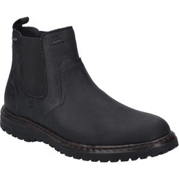 Stiefelette Josef Seibel "Erroll 51, schwarz", Herren, Gr. 40, schwarz, Obermaterial: 100% Rindsleder Leather cow., Schuhe Stiefelette