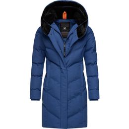 Steppmantel Ragwear "Steppmantel Natalka Cosy", Damen, Gr. XL, blau (navy), Obermaterial: 100% Polyester PES. Obermaterial: Futter: 100% Polyester PES. 100% Polyester PES., M&auml;ntel Steppmantel