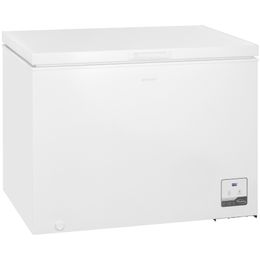 Exquisit Gefriertruhe "GT300-050C", Energieeffizienz: C, silber (wei&szlig;), B/H/T: 105,5cm x 83,5cm x 73,5cm, Gefriertruhen, 2-in-1 Gefrier-/K&uuml;hltruhe mit LED mit ergonomischer Griffmulde, Gefriertruhe