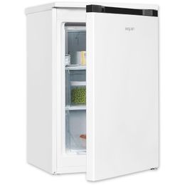 Exquisit Gefrierschrank "GS81-051C", Energieeffizienz: C, silber (wei&szlig;), B:54,9cm H:84,5cm T:55,7cm, Gefrierschr&auml;nke, 4*-Gefrierschrank mit ergonomischer Griffmulde &ndash; bequem zu &ouml;ffnen, Gefrierschrank